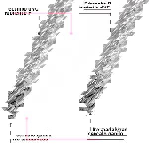 44220 / CAB-1/16RX TRUPER Cable rígido de acero 1/16', recubierto PVC ...