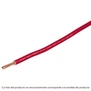 40125 / CAB-12R-500 TRUPER Metro de cable THHW-LS 12 AWG rojo en ...