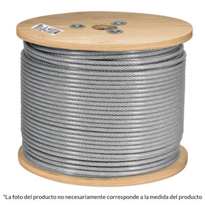 48807 / CAB-3/16RX3 TRUPER Metro de cable rígido 3/16' acero 7x7 ...