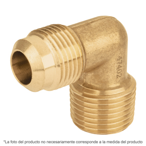 47400 / CLG-511 TRUPER Codo terminal a 90° de latón 3/8 x 1/2', Foset
