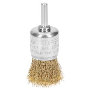 11595 / COM-1 TRUPER Carda de copa 1' alambre grueso para taladro, Truper