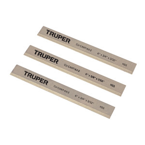 16919 / CU-CANT-6X-2 TRUPER Caja con 3 cuchillas HSS para canteadora ...