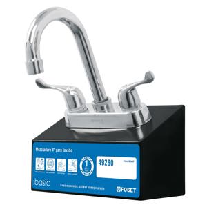 49280 / M-060P TRUPER Mezcladora 4' para lavabo, cuello bar, manerales ...
