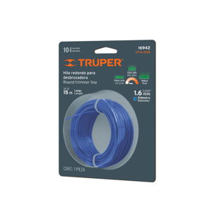 16945 / HTA-105B TRUPER Rollo de hilo para desbrozadora, 2.7 mm x 12 m ...