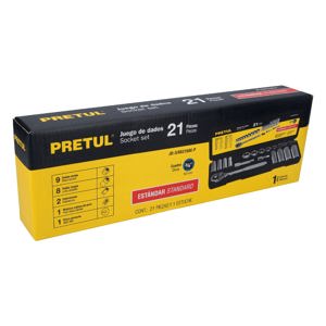 21187 JD 3 8X21SAE P TRUPER Juego De 21 Herramientas 3 8 Std Para