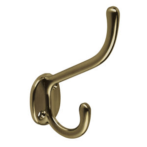 48355 / PEPU-12 TRUPER Gancho doble largo y corto tipo perchero, latón ...