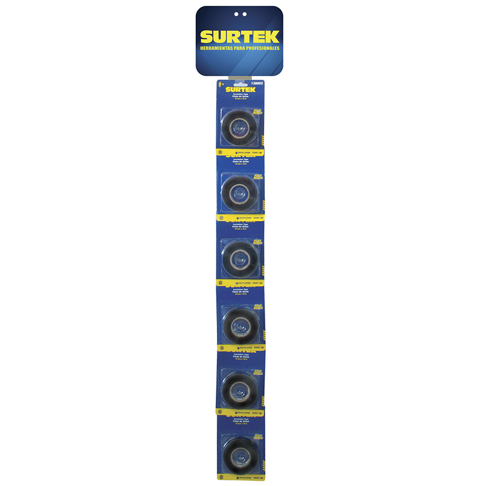 Surtek-126446 / 126446 TRUPER Tira de impulso con cintas de aislar, 25 ...