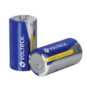 46310 / ZI-C TRUPER Blíster con 2 pilas zinc-carbón tamaño C, volteck