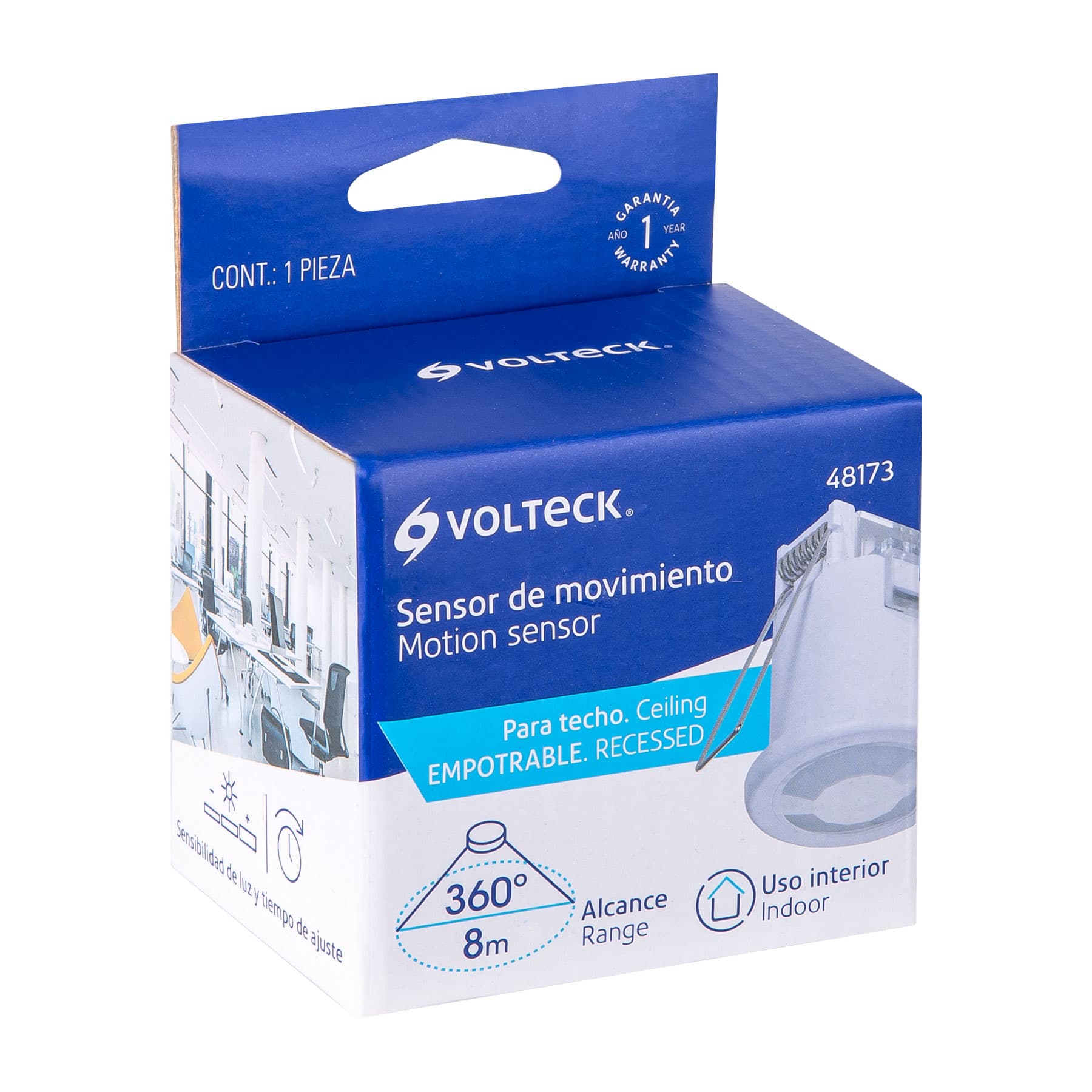 48173 / SEMO-EMP TRUPER Volteck Sensor de movimiento empotrable para ...