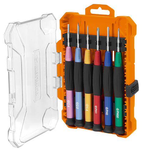 14205 / JOY-15 TRUPER Juego con desarmadores de precisión, 15 piezas