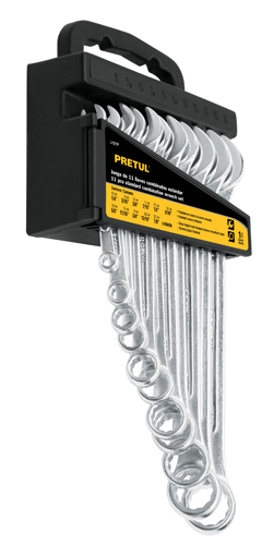 21990 / J-2011P TRUPER Juego de llaves combinadas, 11 piezas, Pretul