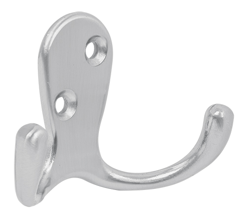 43911 / PEPU-1C TRUPER Perchero para puerta, niquel satinado, chico