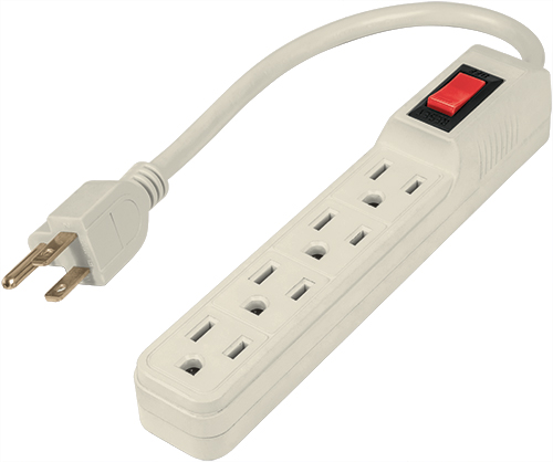 46181 / MUL-4E TRUPER Multicontacto económico, 4 entradas, 16 AWG